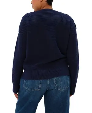 MARION Maternity & Nursing Sweater - Navy