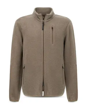 Boggi Milano Full Zip Wool Teddy Sweatshirt