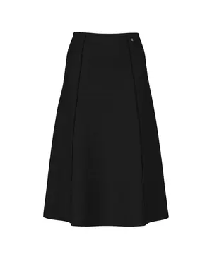 MARC CAIN Knitted Boiled Wool Skirt