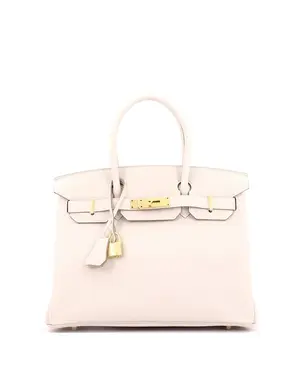 HERMES Birkin 30 Handbag - Craie