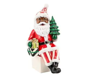 MACKENZIE-CHILDS As Is Check It Out Santa Ledge Sitter - One-color
