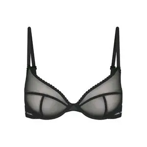 SKIMS X Dolce&gabbana Ultra Fine Mesh Demi Bra - Onyx