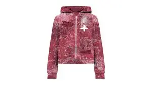 VERTABRAE Graffiti Zip-up Hoodie