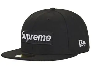 Supreme Mlb Teams Box Logo New Era 59fifty Cap - Black
