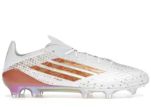 Adidas F50 Elite Fg Mo Salah 'the Egyptian King' Cleats - Cloud White/thermal Gold Metallic/golden Beige
