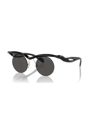 Prada Round Frame Sunglasses - Black