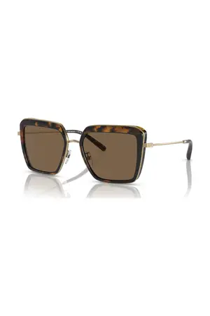 Tory Burch Tortoise Square Sunglasses - Brown