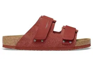 BIRKENSTOCK Uji Nubuck Sandals - Sienna Red