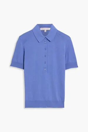 Carolina Herrera Silk-blend Polo Shirt