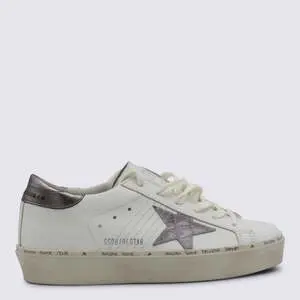 GOLDEN GOOSE Leather Sneakers - White/grey Lilac
