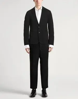 Emporio Armani Single-breasted Checked Jacquard Blazer - Black