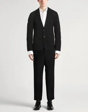 Emporio Armani Single-breasted Checked Jacquard Blazer - Black