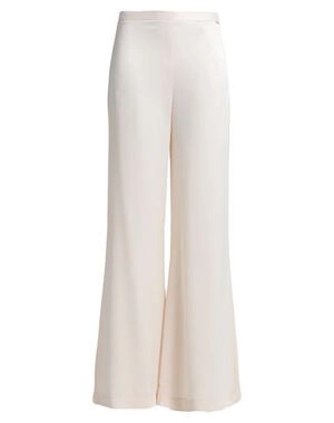 Liu Jo Flared Viscose Pants Ivory