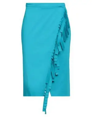 JIJIL Midi Pencil Skirt With Fringe