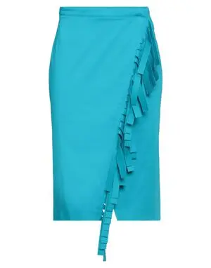 JIJIL Midi Pencil Skirt With Fringe
