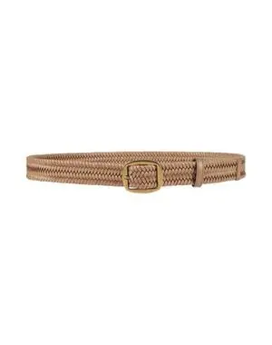 Dolce & Gabbana Leather Belt With Buckle - Beige