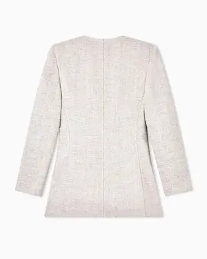 Giorgio Armani Linen, Viscose, And Silk Crêpe Single-breasted Jacket