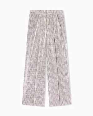 Giorgio Armani Chevron Jersey Pleated Trousers