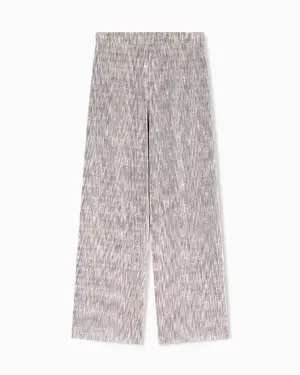 Giorgio Armani Chevron Jersey Pleated Trousers