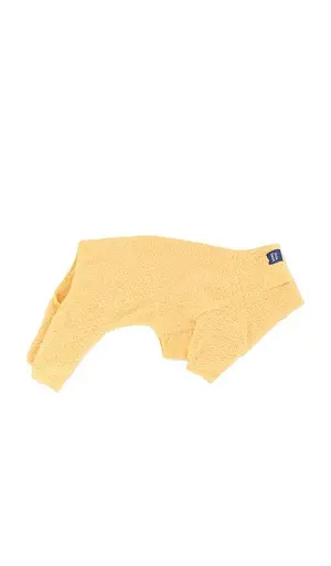 LITTLE BEAST Fleece Onesie - Yellow