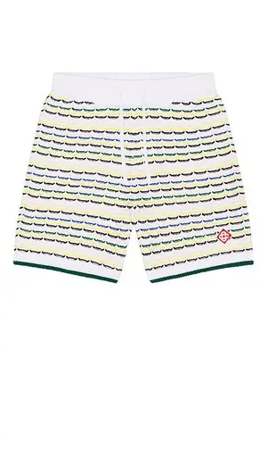 Casablanca Tuck Stitch Shorts - Multi