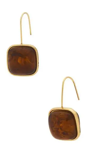 LOVERS AND FRIENDS Indira Dangle Earrings - Gold & Tort