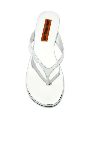 SIMONMILLER Salerno Thong Sandal In Metallic
