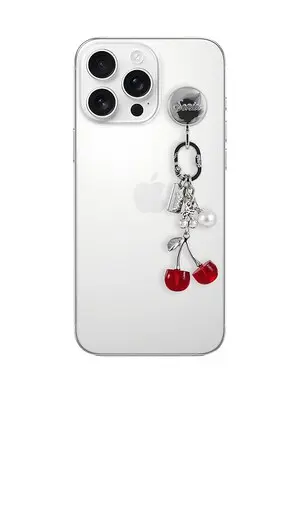 Sonix Phone Charm With Adhesive Hook In Red
