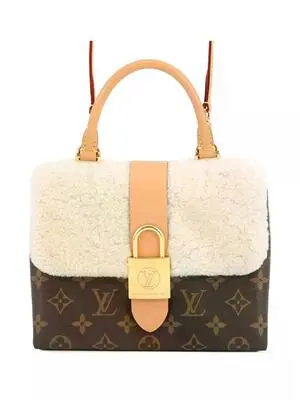 LOUIS VUITTON Monogram And Shearling Locky Bb Satchel