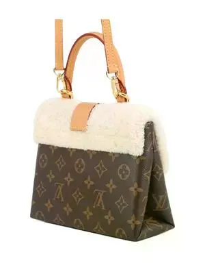 LOUIS VUITTON Monogram And Shearling Locky Bb Satchel