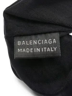 Balenciaga Bb Logo Ribbed Scrunchie