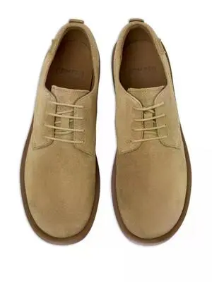 Camper Wagon Suede Derby Shoes - Neutrals