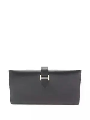 Hermès 2004 Bi-fold Long Wallet - Black