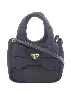 Prada 2010s Padded Bow-detail Tote Bag