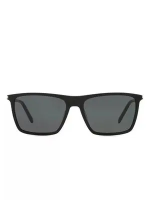 Saint Laurent Sl 668 Rectangle-frame Sunglasses - Black