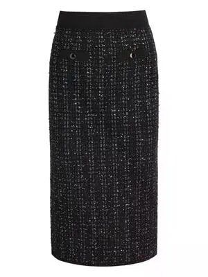 Veronica Beard Eyelet Tweed Skirt