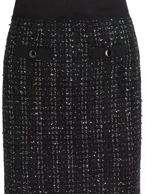 Veronica Beard Eyelet Tweed Skirt
