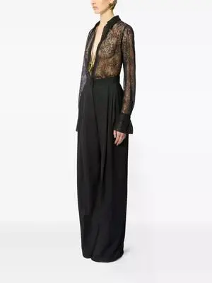 Nina Ricci Sequin-embellished Bell-cuffs Shirt