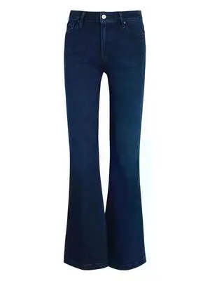 Paige Button-fastening Flare Jeans