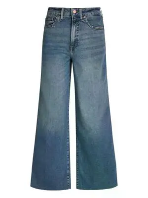 Good American Buttoned Wide-leg Jeans