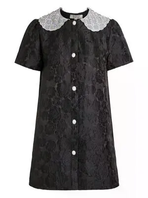 SISTER JANE Buttoned Dress With Embellished Collar