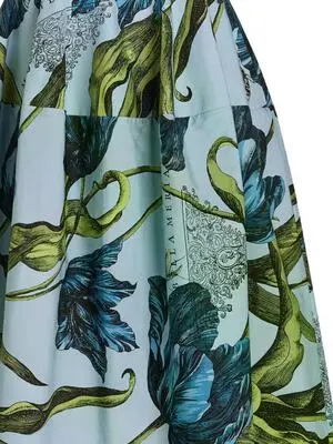 Erdem Floral Butterfly Print Skirt