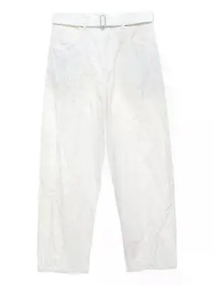 Studio Nicholson Crinkled Belted Jeans