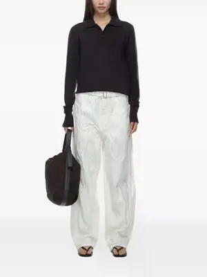 Studio Nicholson Crinkled Belted Jeans