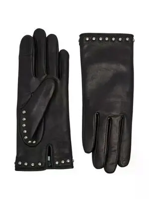 AGNELLE Marianne Studded Gloves - Black