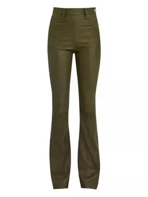 SKIIM Button-detail Flared Trousers