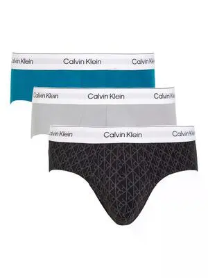 Calvin Klein Logo-waistband Briefs - Blue