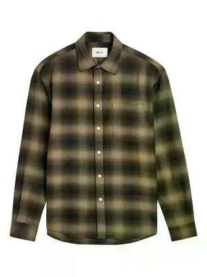 Nn07 Check-pattern Chest-pocket Shirt
