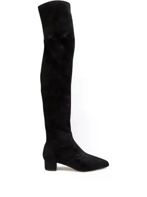 Block Heel Over-the-Knee Boots