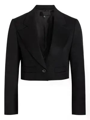 Cropped Jackets with Notched Lapels